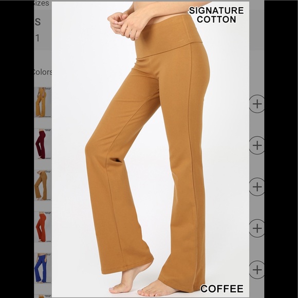 Zenana Outfitters | Pants & Jumpsuits | Golden Brown Yoga Pants | Poshmark